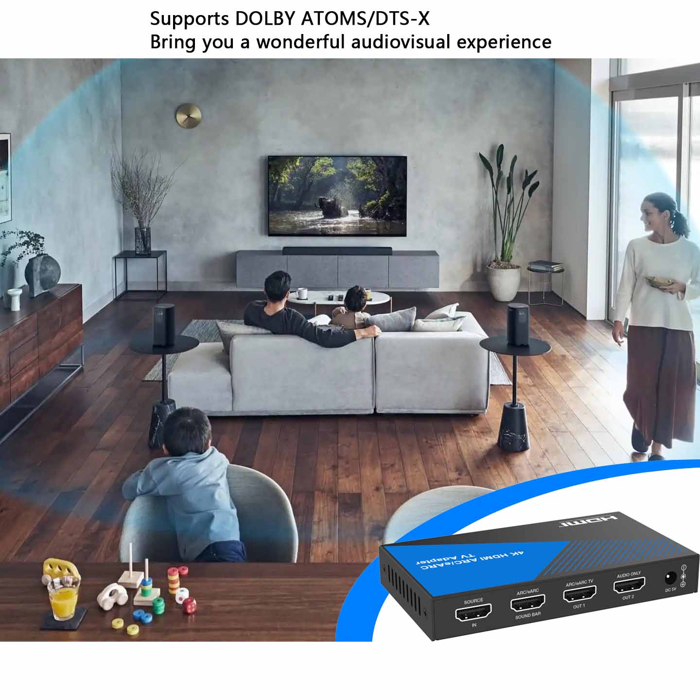 4K HDMI ARC/eARC Audio Adapter Converter-BUNGPUNG