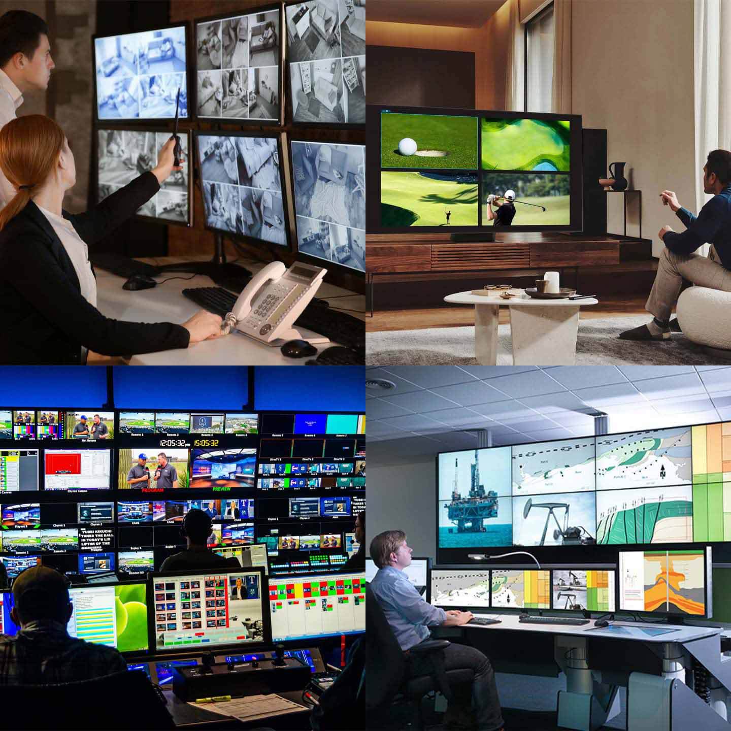 HDMI Multiviewer 4x1 1080P 60Hz Analog Audio output VGA out-BUNGPUNG