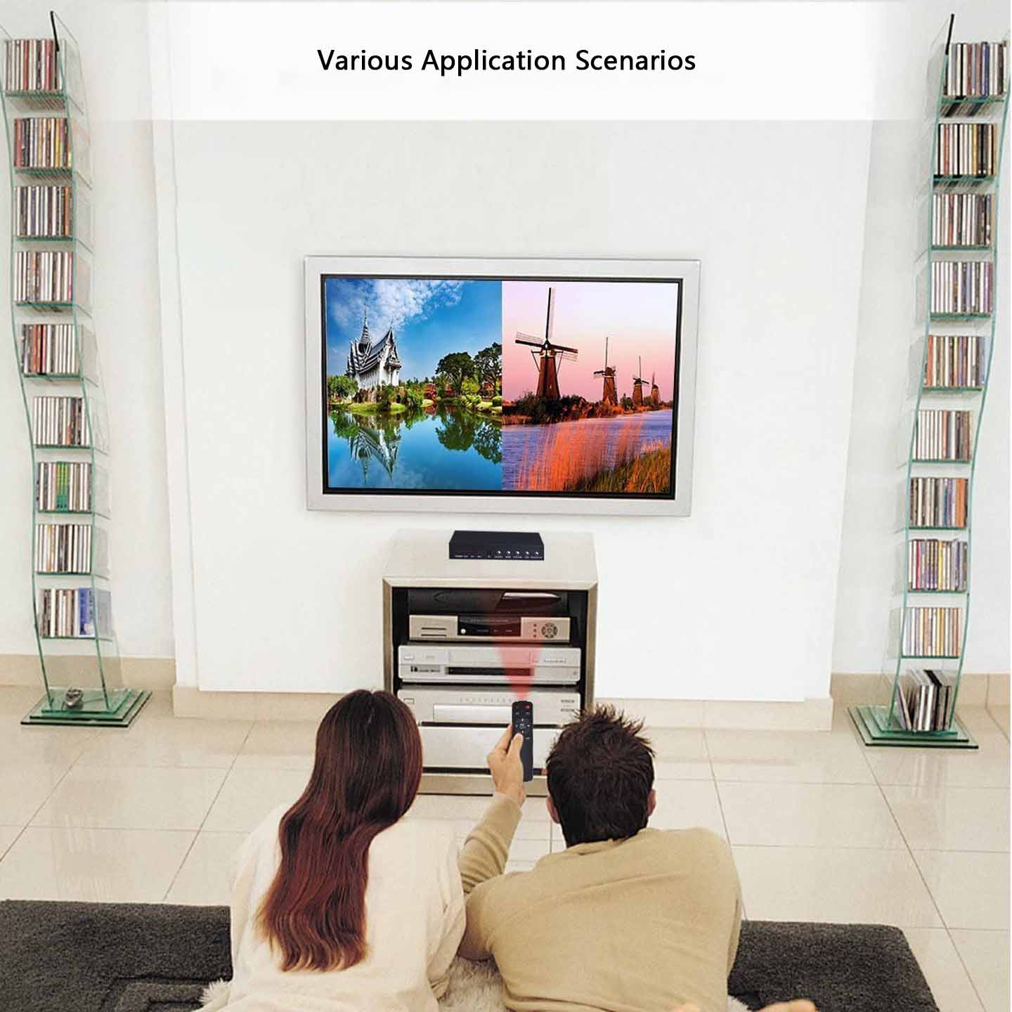 4K HDMI Multiviewer 2x1 Audio Extractor 4 Display Modes-BUNGPUNG